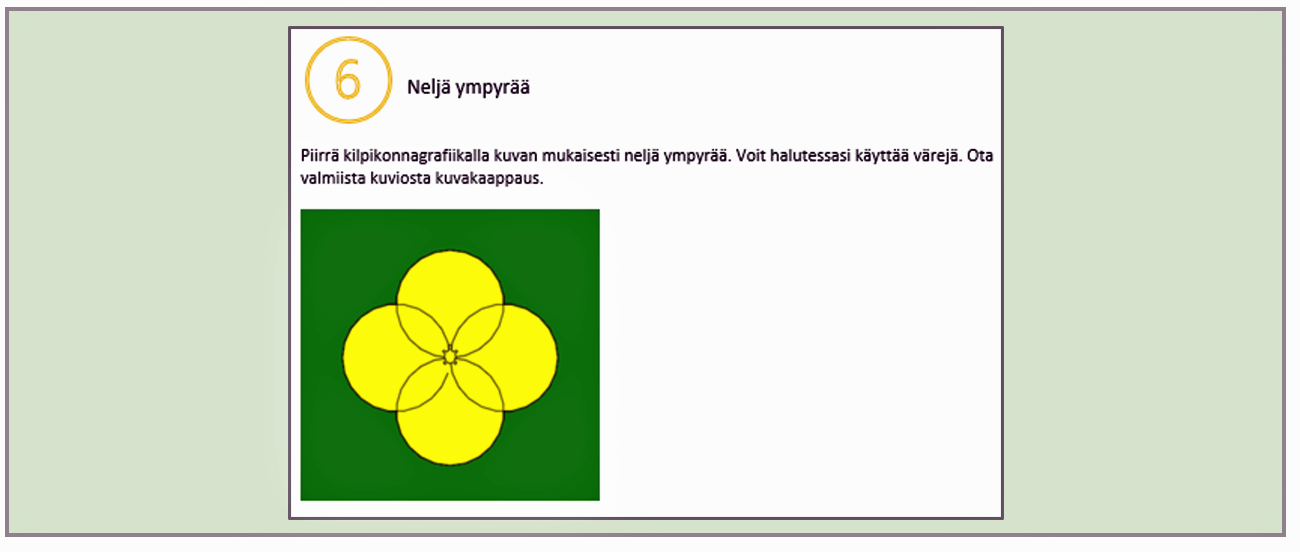 Solmuja ja kilpikonnia - Dimensiolehti
