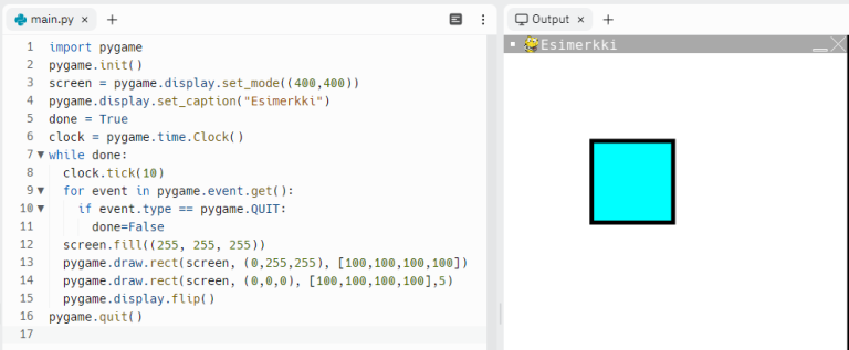 Grafiikkaa Pythonilla - Dimensiolehti