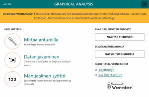 Standardisuora ja titrauskäyrä Vernier Graphical Analysis Pro:lla - Dimensiolehti